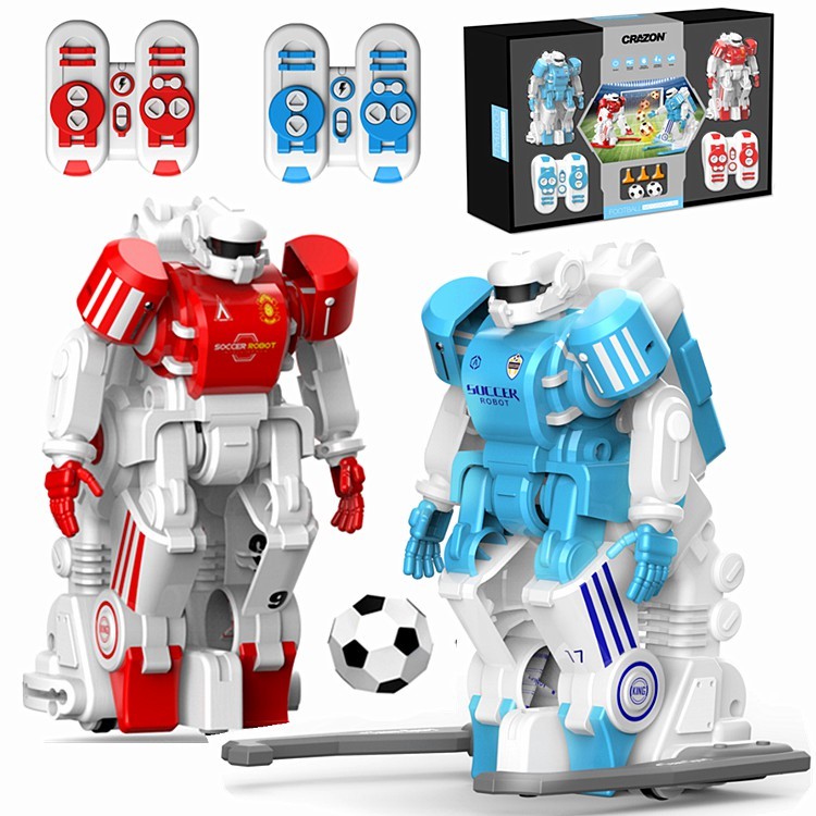 Shop 2Pcs/Set Soccer Football RC Robot Borg Kick-off Kit from China ...