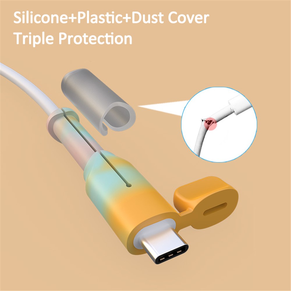 Flexible Data Cable Protector Charging Cord Silicone Cover - Camouflage ...