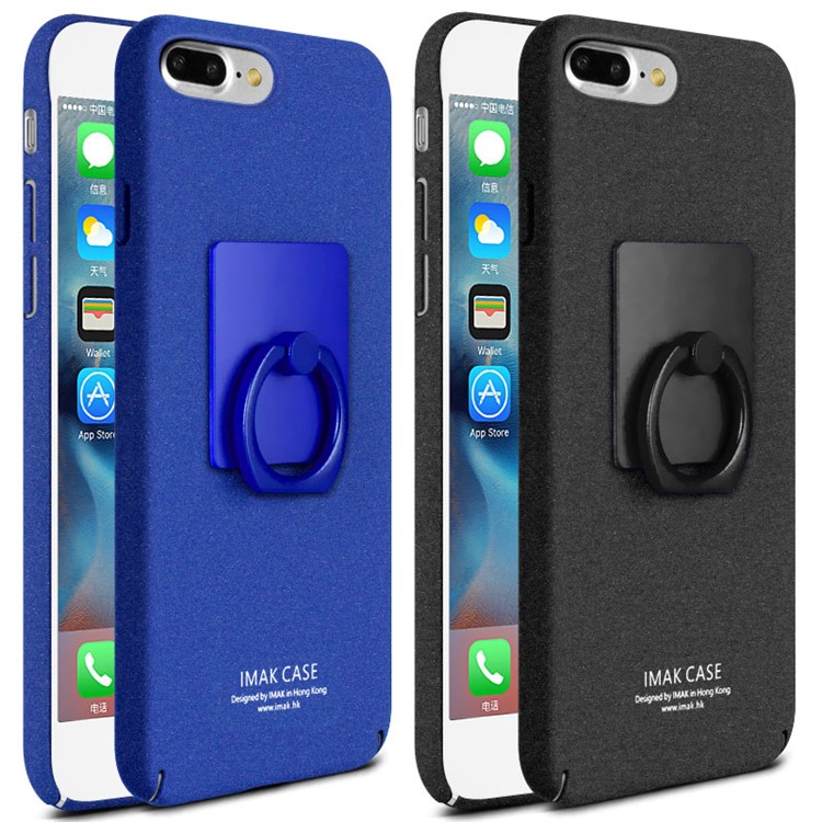 Worldwide Fast Shipping Imak Finger Ring Kickstand Matte Pc Hard Cover For Iphone 7 Plus 55