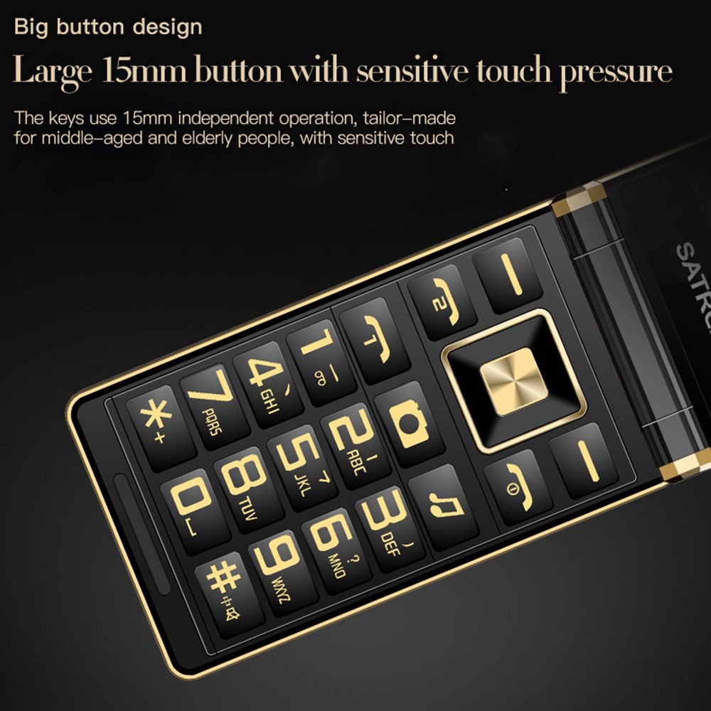 SATREND A15 3.0inch Dual Screen Dual SIM Flip Cell Phone for Elderly ...