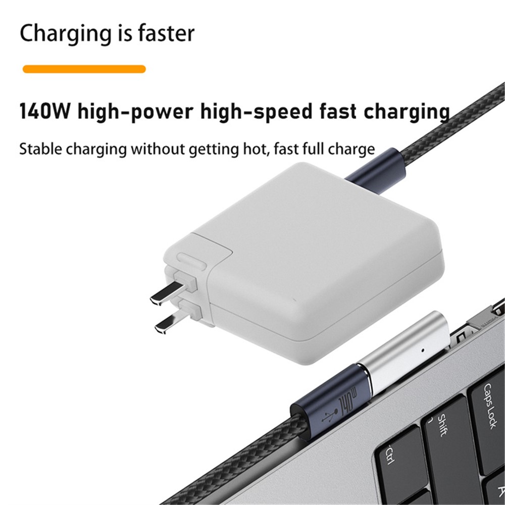 Middle Bend PD 140W USB-C to Magnetic 3 Adapter for MacBook Charging ...