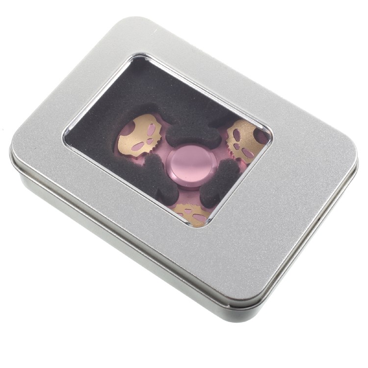 Cool Skull Tri-Spinner Fidget Stress and Anxiety Relief EDC Toy ...