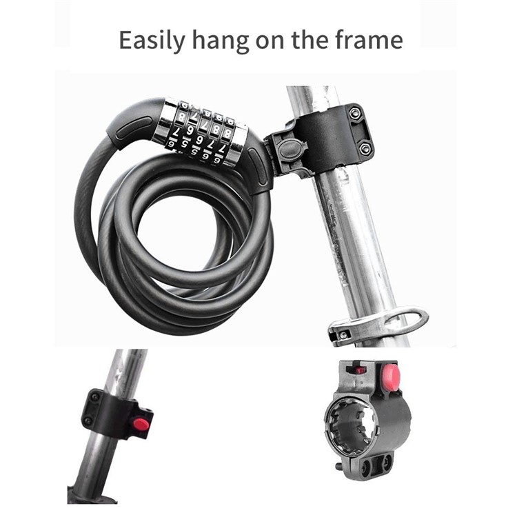 Portable Versatile Heavy Duty Anti-theft Security Cable Lock – 1.2m