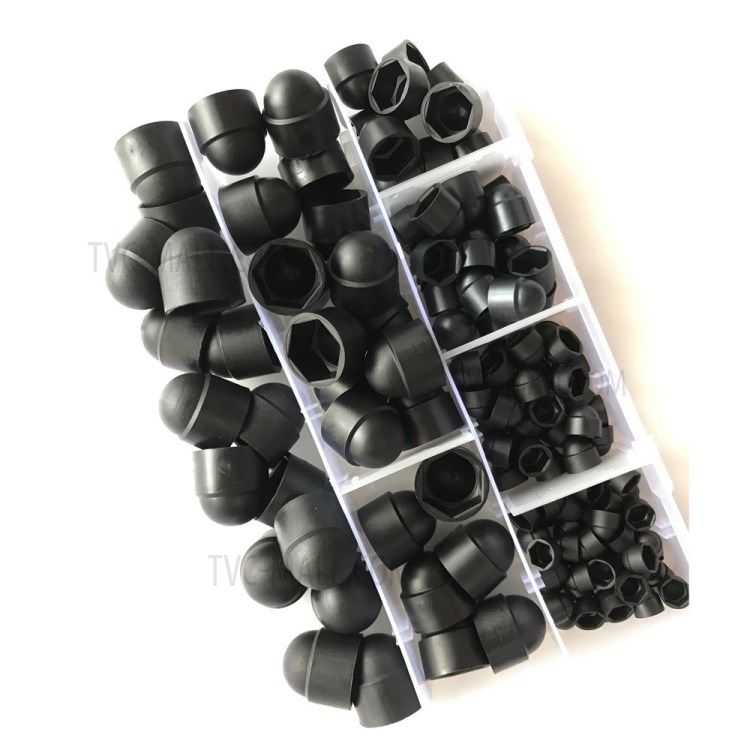 145PCS/Pack 6 Sizes Bolt Cover Dome Bolts Nuts Caps M-4/M5/M6/M8/M10 ...