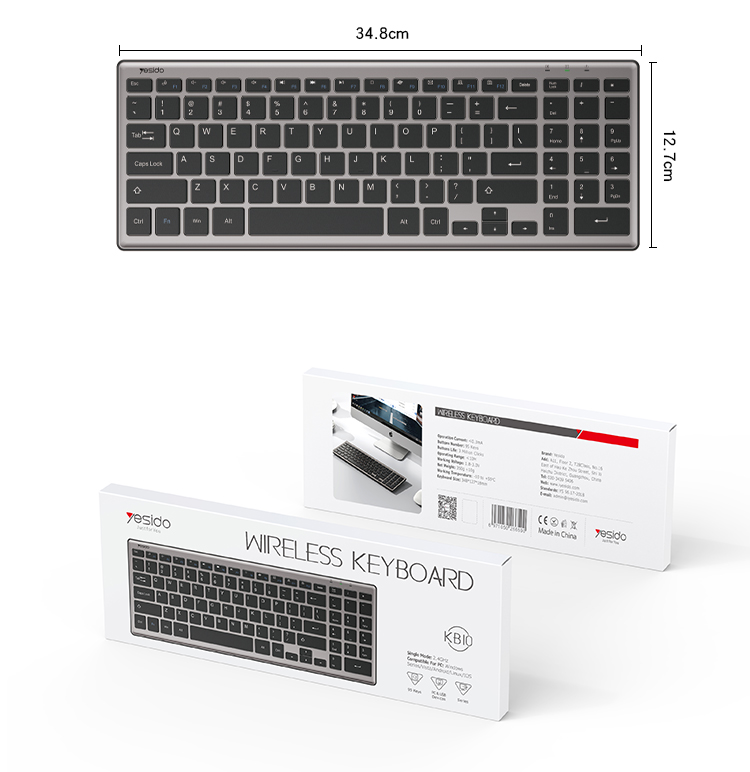 Yesido KB10 Wireless Keyboard | CyberDeals Sri Lanka